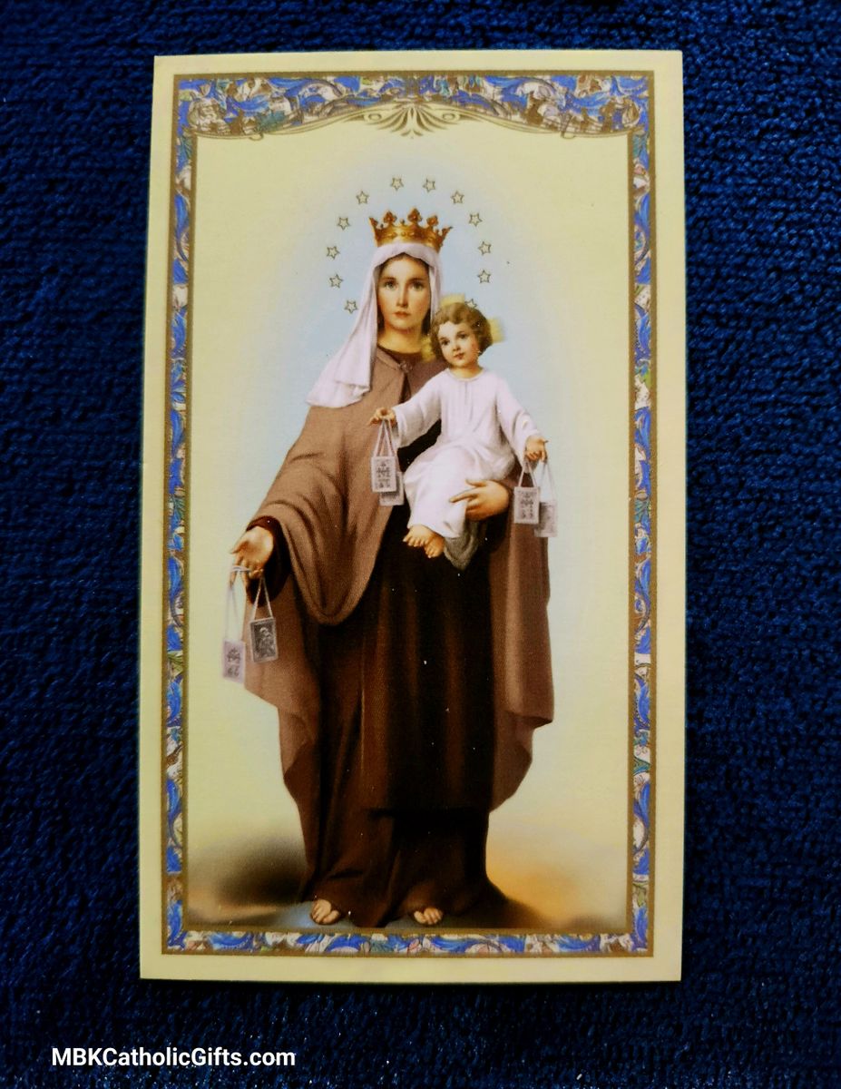 Our Lady of Mount Carmel Prayer Card